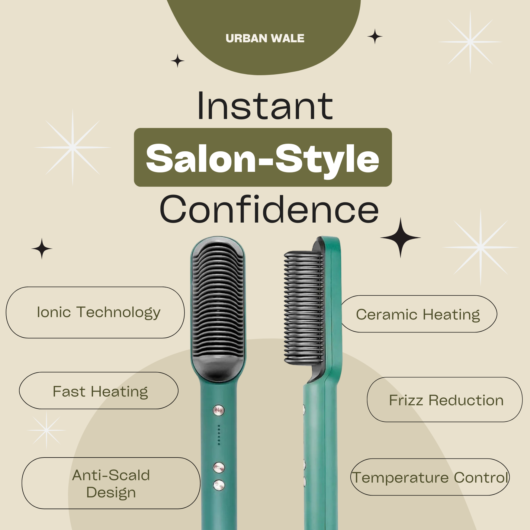 Hair Straightener Comb – Riwaj Collection